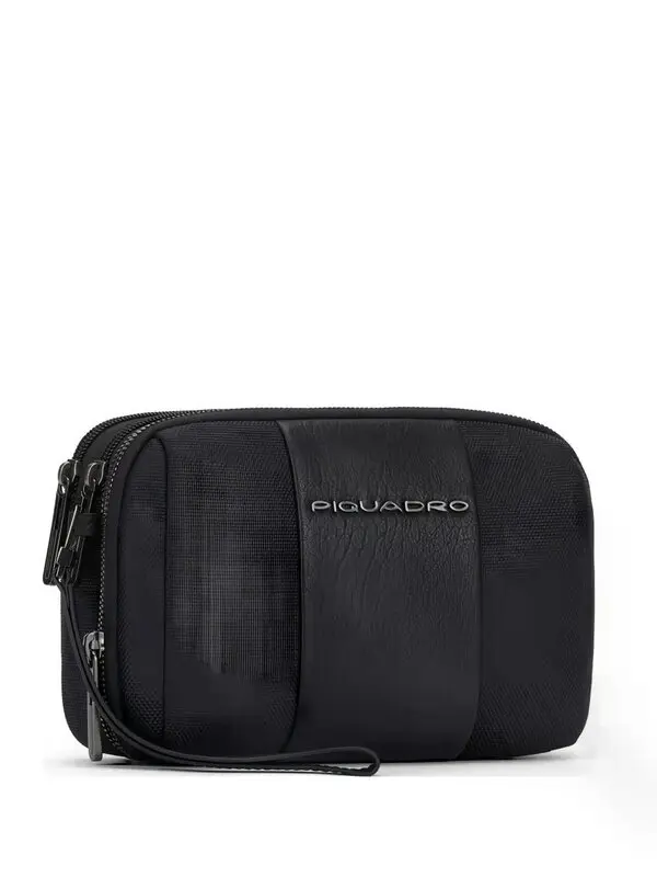 PIQUADRO Logo Plaque Clutch Bag
