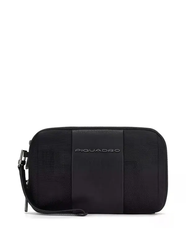 PIQUADRO Logo Plaque Clutch Bag
