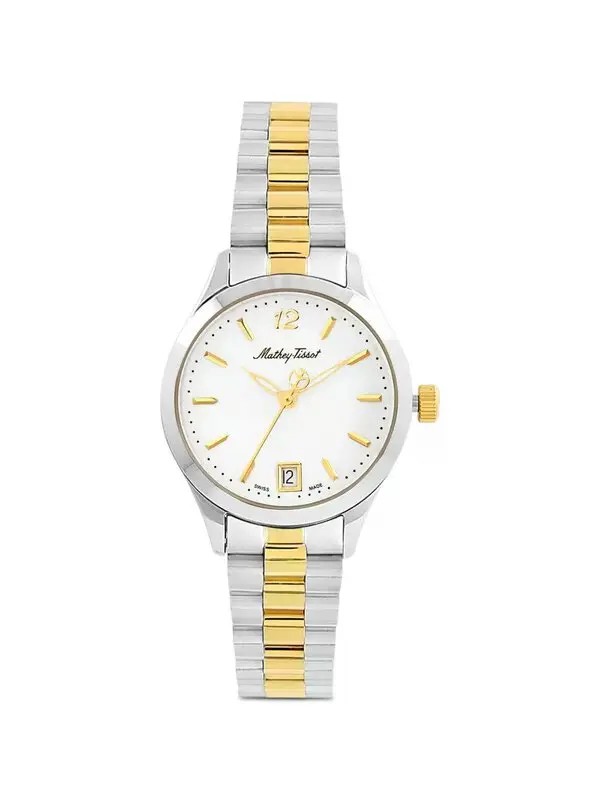 MATHEY TISSOT Urban Two-tone Watch - White