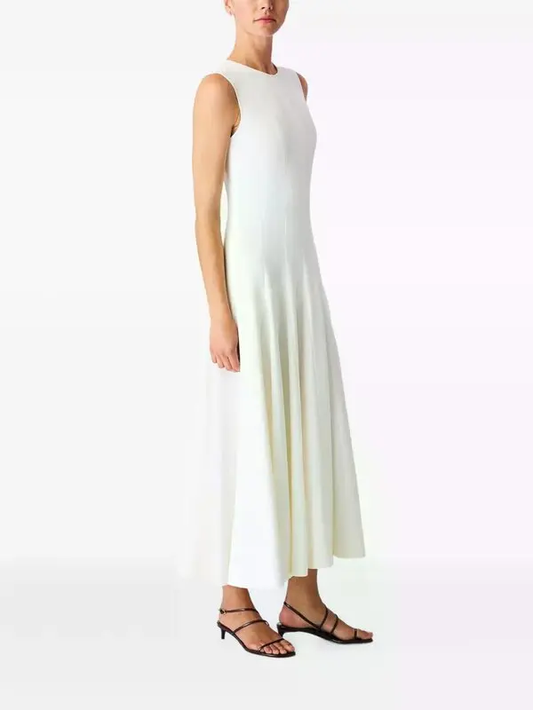 Another Tomorrow Panelled Flare Midi Dress