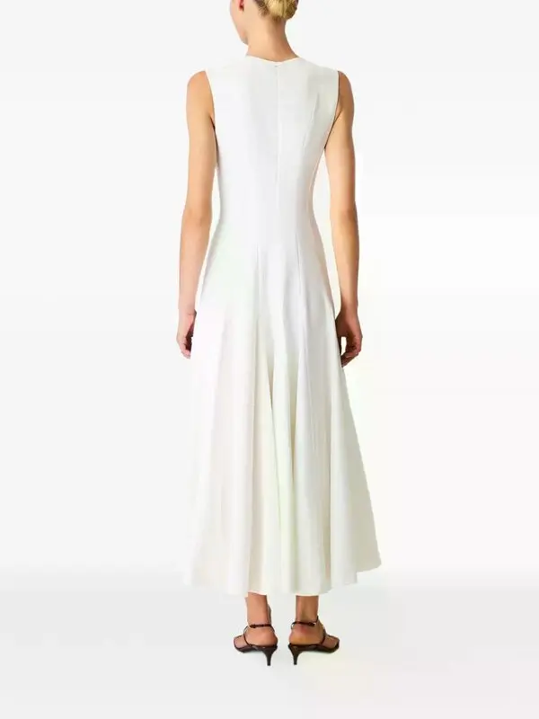 Another Tomorrow Panelled Flare Midi Dress