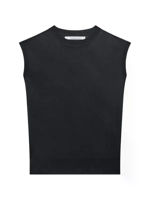 Another Tomorrow Wool Sleeveless Top