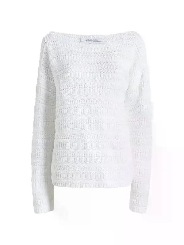 Another Tomorrow Textured Knit Sweater