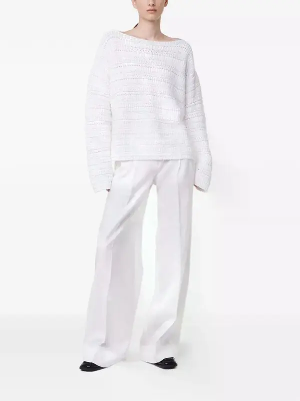 Another Tomorrow Textured Knit Sweater