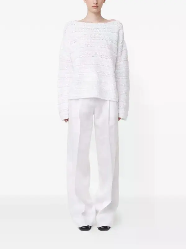 Another Tomorrow Textured Knit Sweater