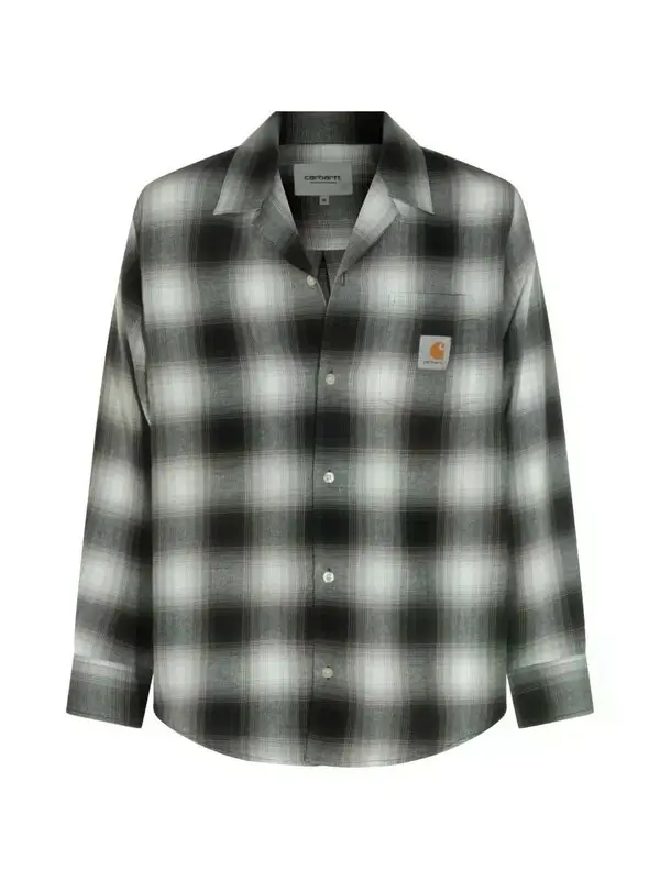 Carhartt Work In Progress Check-pattern Logo-patch Shirt