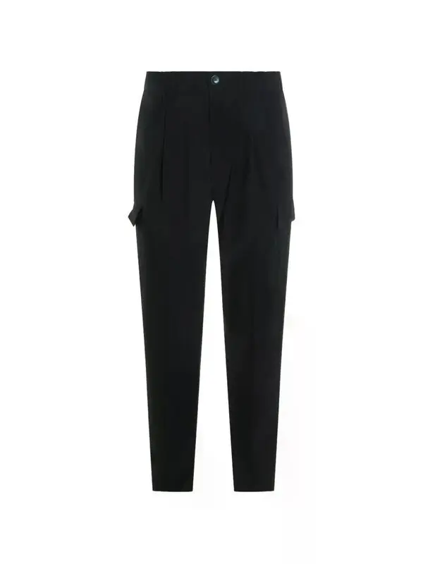 Herno Pleated Tapered Cargo Pants - Black