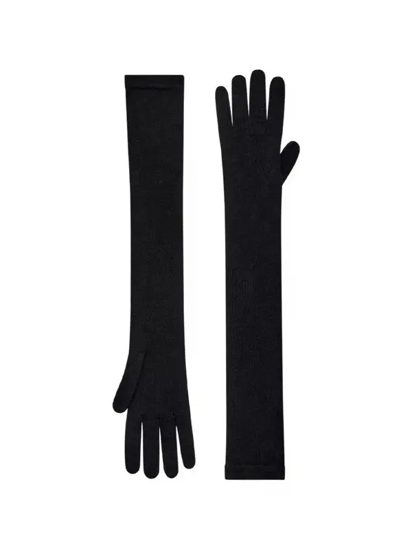Another Tomorrow Cashmere Gloves - Black