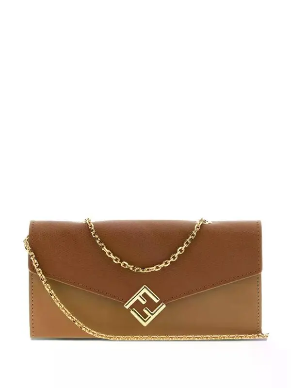 Fendi Ff Diamonds Leather Wallet