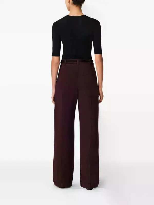 Another Tomorrow Seaming Detail Trousers