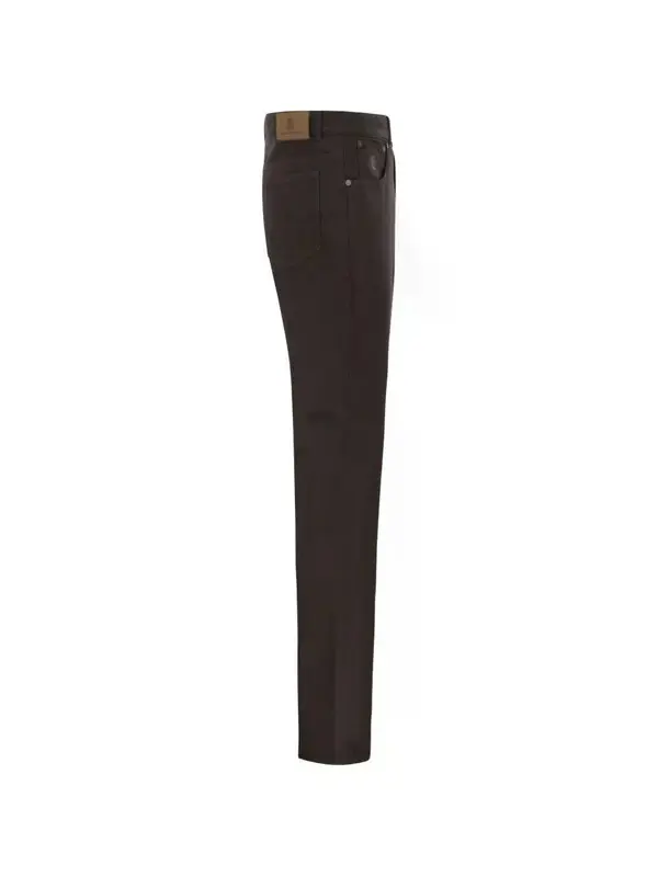 Brunello Cucinelli Garment-dyed Five-pocket Trousers