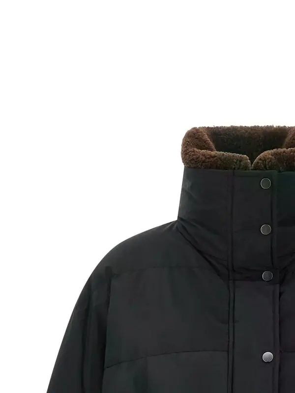 Brunello Cucinelli Monili Detail Cropped Puffer Jacket