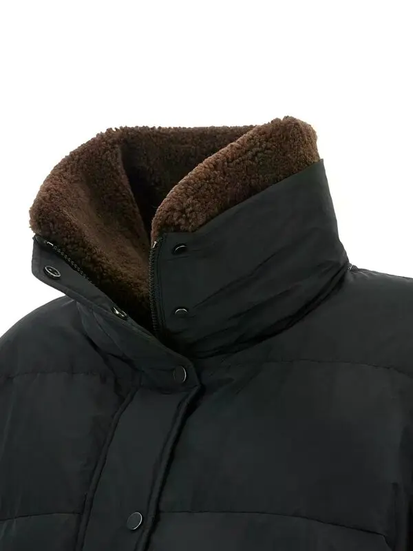 Brunello Cucinelli Monili Detail Cropped Puffer Jacket