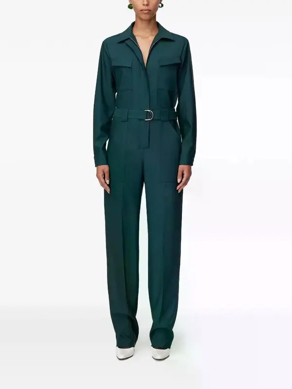 Another Tomorrow Belted Jumpsuit