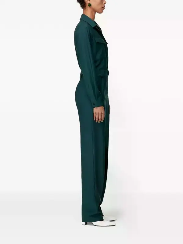 Another Tomorrow Belted Jumpsuit