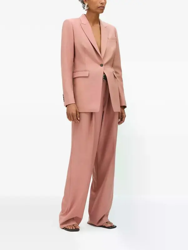Another Tomorrow Single-button Peaked-lapel Blazer