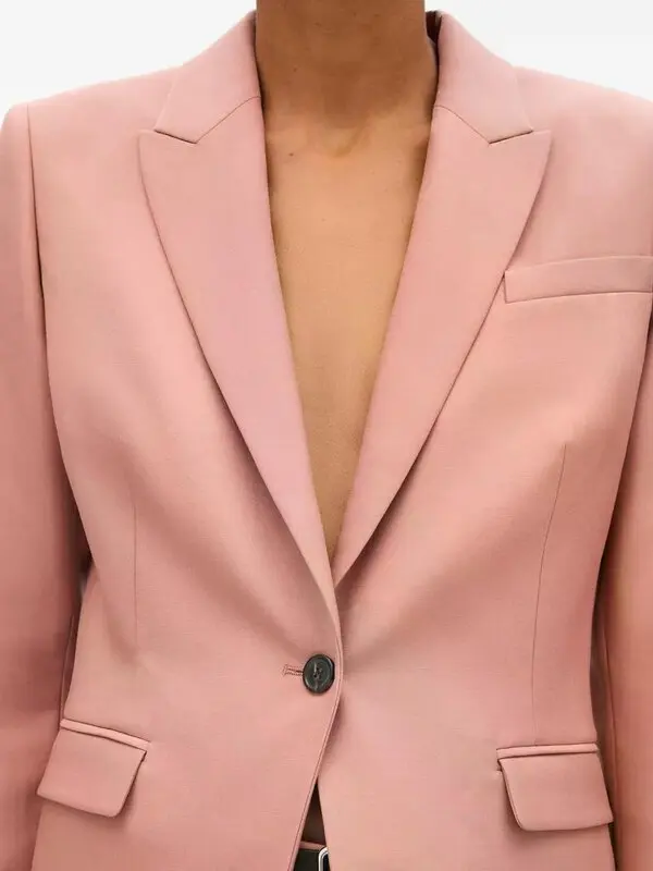 Another Tomorrow Single-button Peaked-lapel Blazer