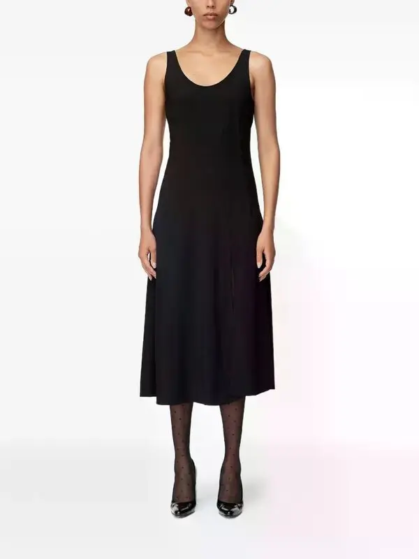 Another Tomorrow Seamed Tank Midi Dress