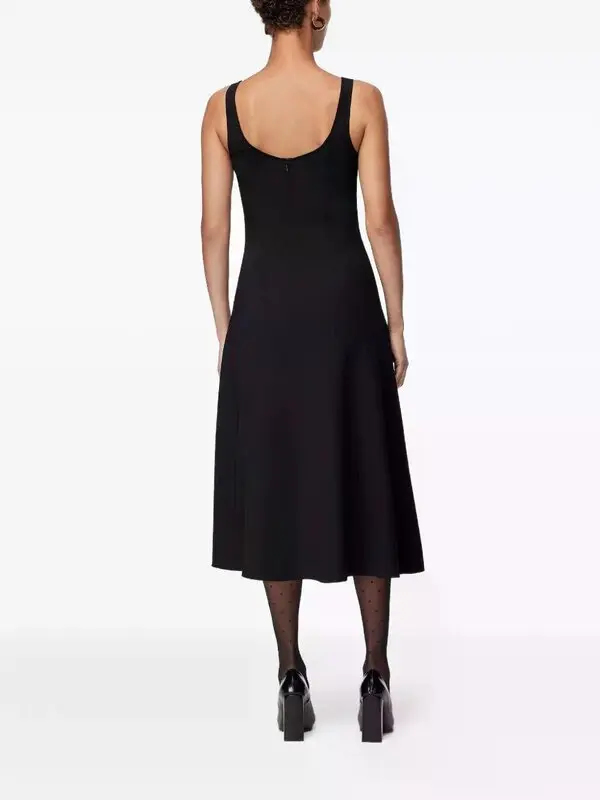 Another Tomorrow Seamed Tank Midi Dress