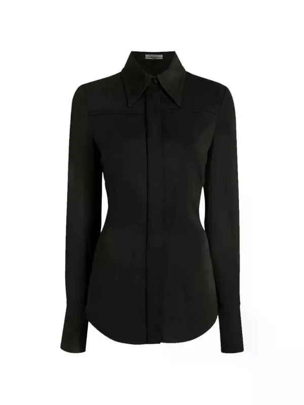 Another Tomorrow Seamed Waist Shirt