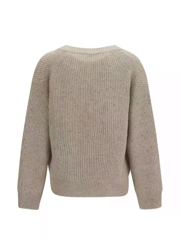 Brunello Cucinelli Ribbed V-neck Sweater