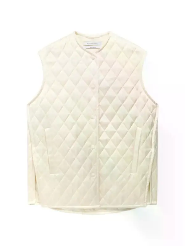 Another Tomorrow Quilted Satin Gilet