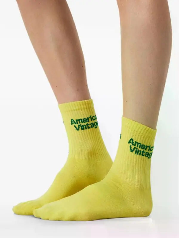 American Vintage Clypsun Logo-knit Socks