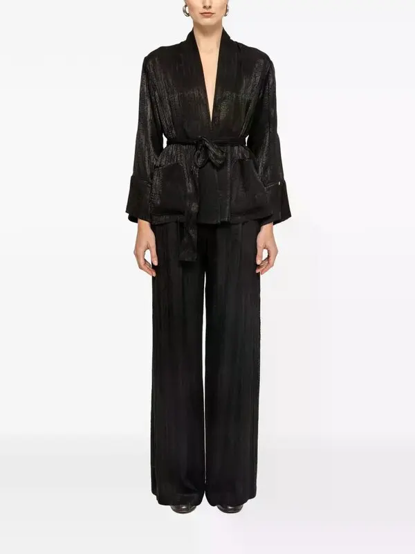 NISSA Wide-leg Viscose Pants