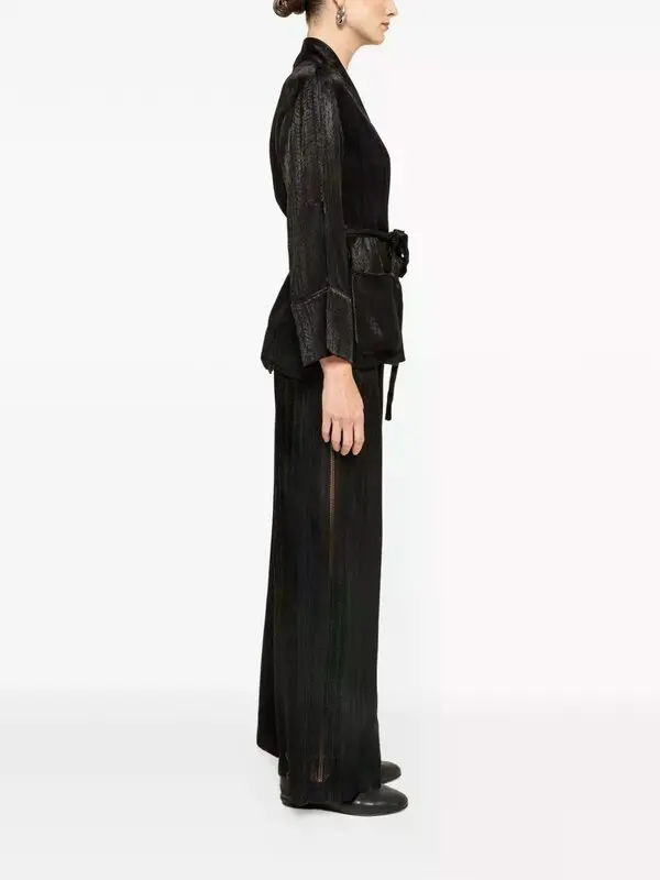 NISSA Wide-leg Viscose Pants