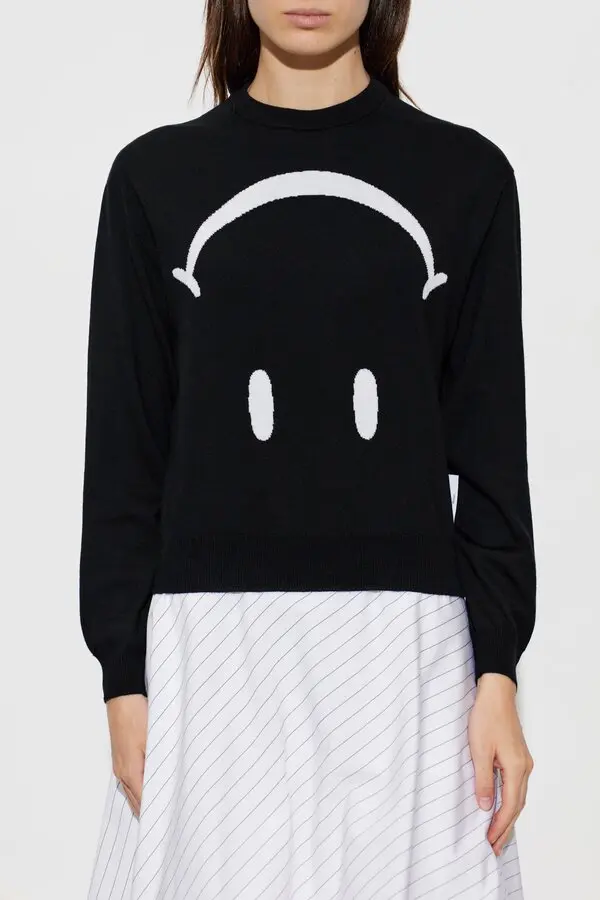 Moschino X Smiley Graphic Knit Sweater