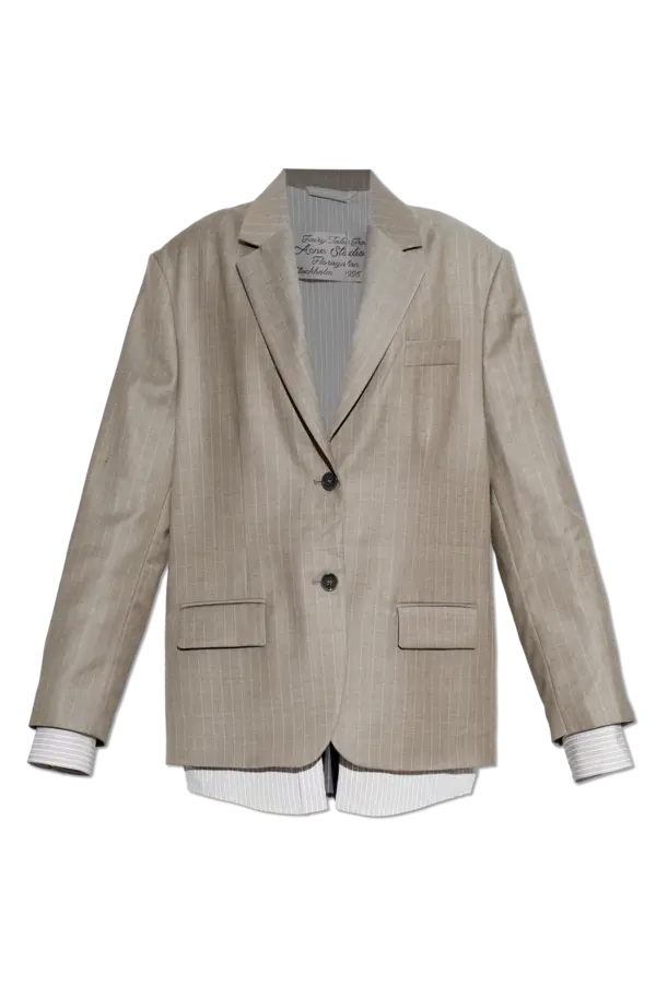 Acne Studios Wool Blazer - Grey