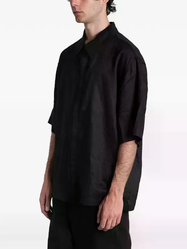ENTIRE STUDIOS Linen Shirt - Black