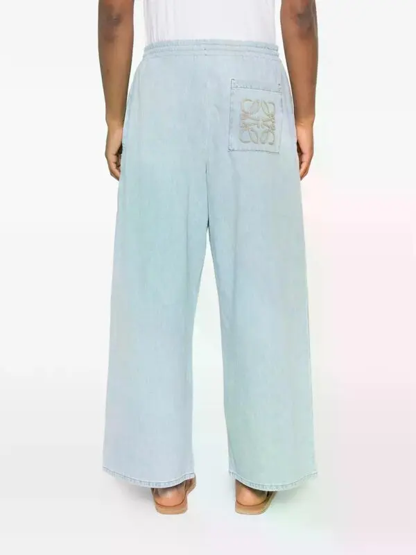 Loewe X Paula's Ibiza Anagram-embroidered Jeans - Blue