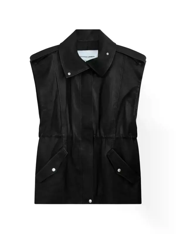 MARGAUX LONNBERG Astor Sleeveless Jacket - Black