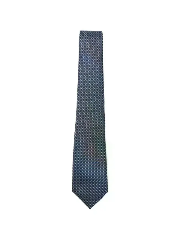 Giorgio Armani Silk Geometric Pattern Tie