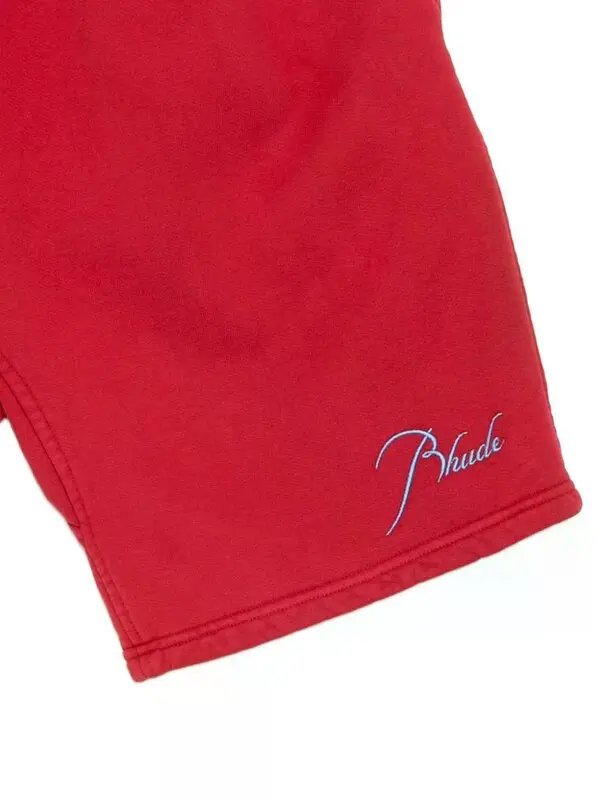 Rhude Drawstring Shorts With Embroidered Logo