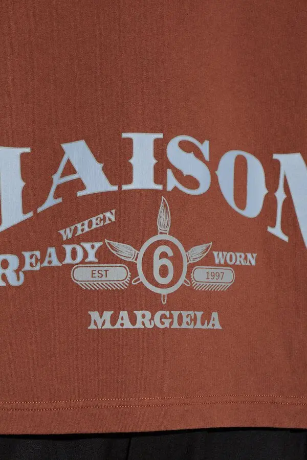 MAISON MARGIELA Crewneck Sweatshirt With Printed Detail