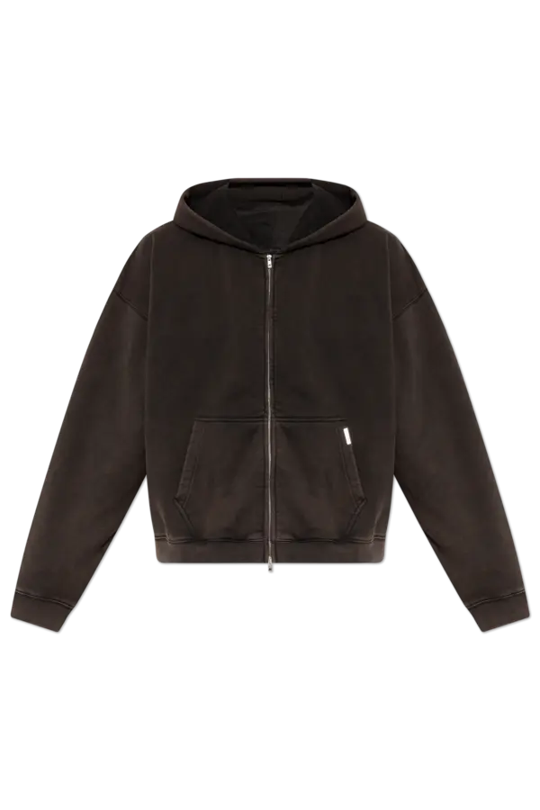 REPRESENT Full Zip Hoodie With Kangaroo Pocket