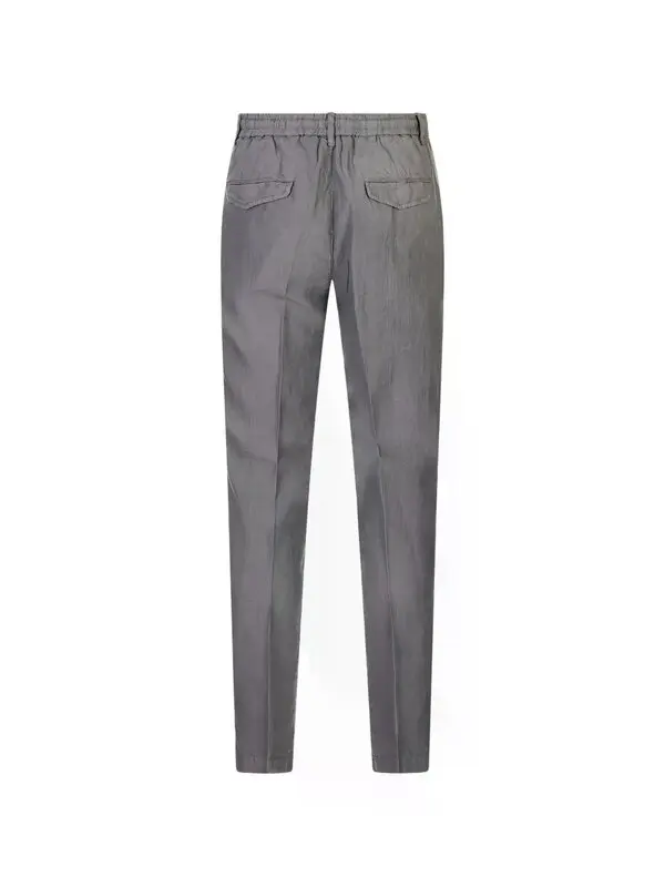 Peserico Linen Pleated Drawstring Trousers