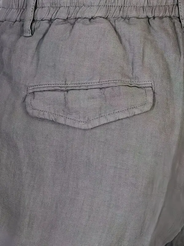 Peserico Linen Pleated Drawstring Trousers