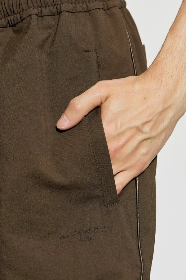 Givenchy Shorts With Embroidered Logo