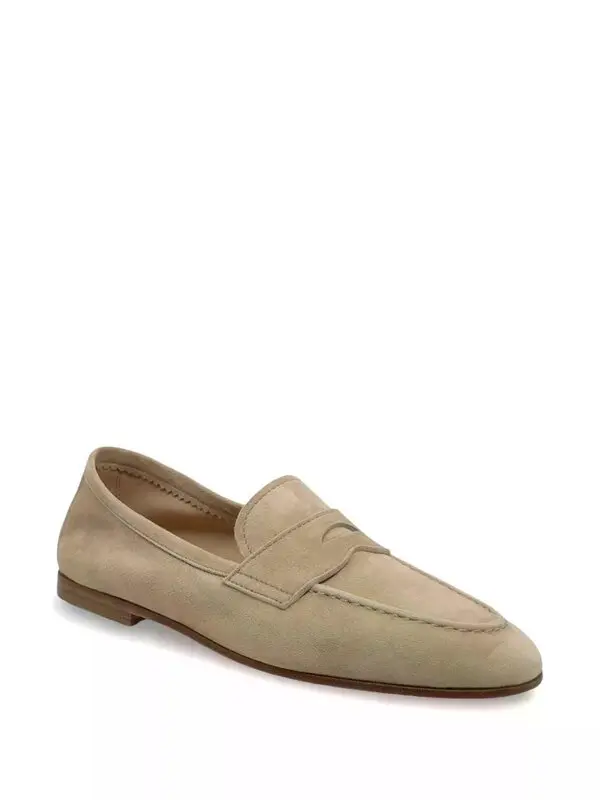 HENDERSON BARACCO Suede Penny Loafers