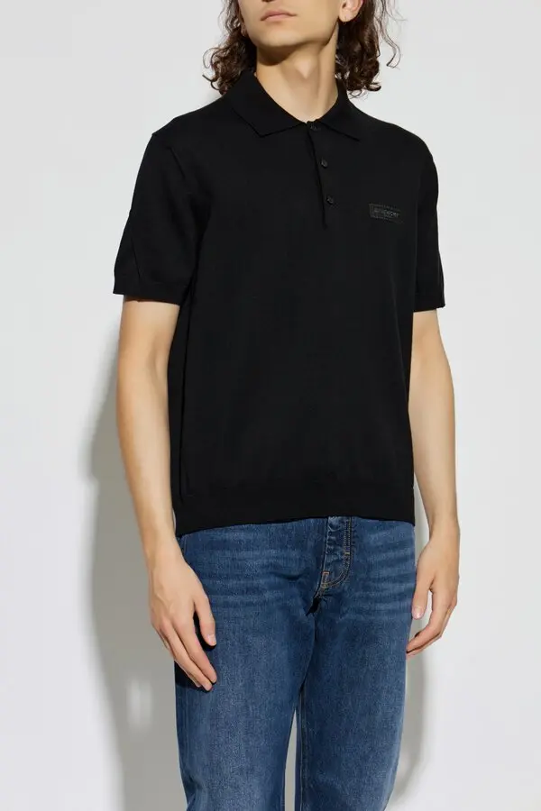 Givenchy Polo With Logo - Black
