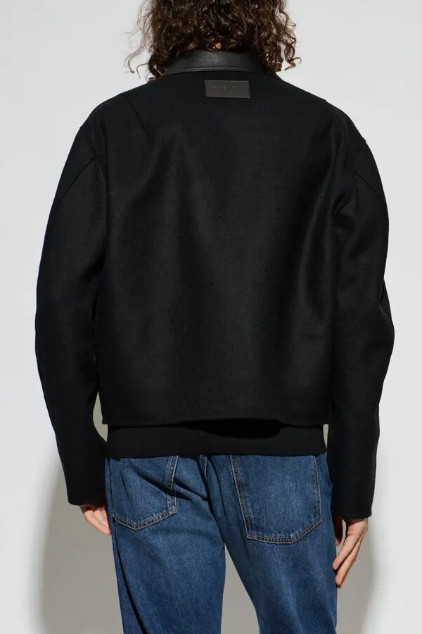 Givenchy Jacket With Leather Collar