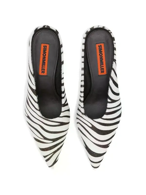 SIMONMILLER Gala Pointed Haircalf Mules