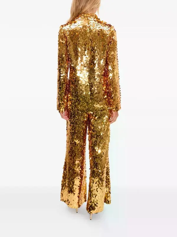 SIMONMILLER Sequin-embellished Wide-leg Trousers