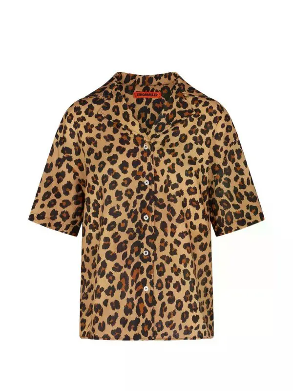 SIMONMILLER Bia Leopard-print Shirt