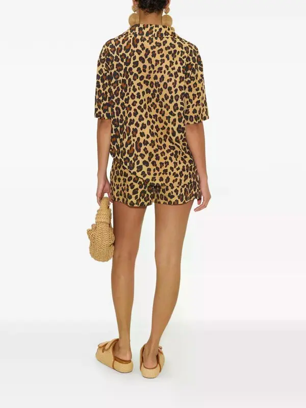 SIMONMILLER Bia Leopard-print Shirt