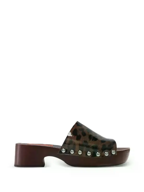 SIMONMILLER Rio Leopard-print Platform Sandals - Neutrals