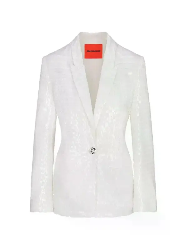 SIMONMILLER Lennox Sequin-embellished Blazer